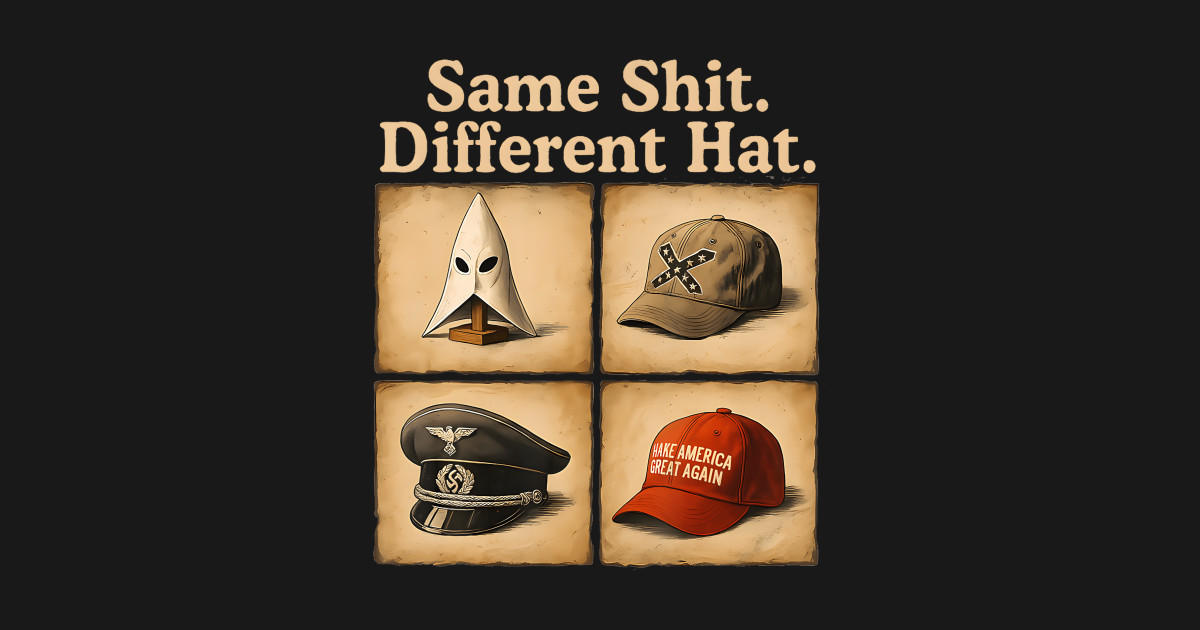 Same Different Hat Art - Funny Saying Custom - T-Shirt | TeePublic