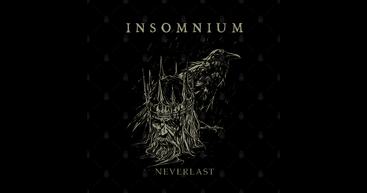 Insomnium – Neverlast Melancholic Death Metal Raven King - Insomnium - Tapestry | TeePublic