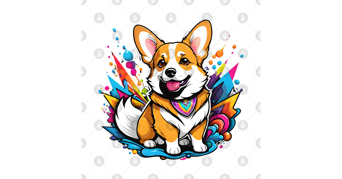 Cute corgi - Corgi - T-Shirt | TeePublic