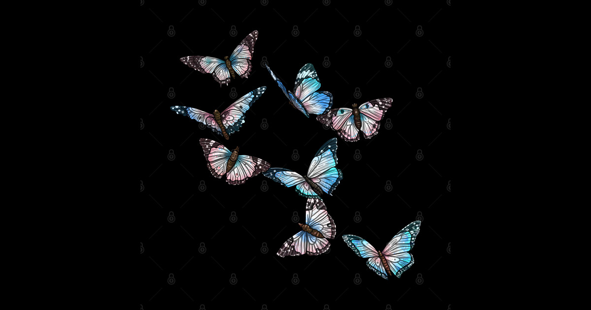 Trans Butterflies - Butterflies - Posters and Art Prints | TeePublic