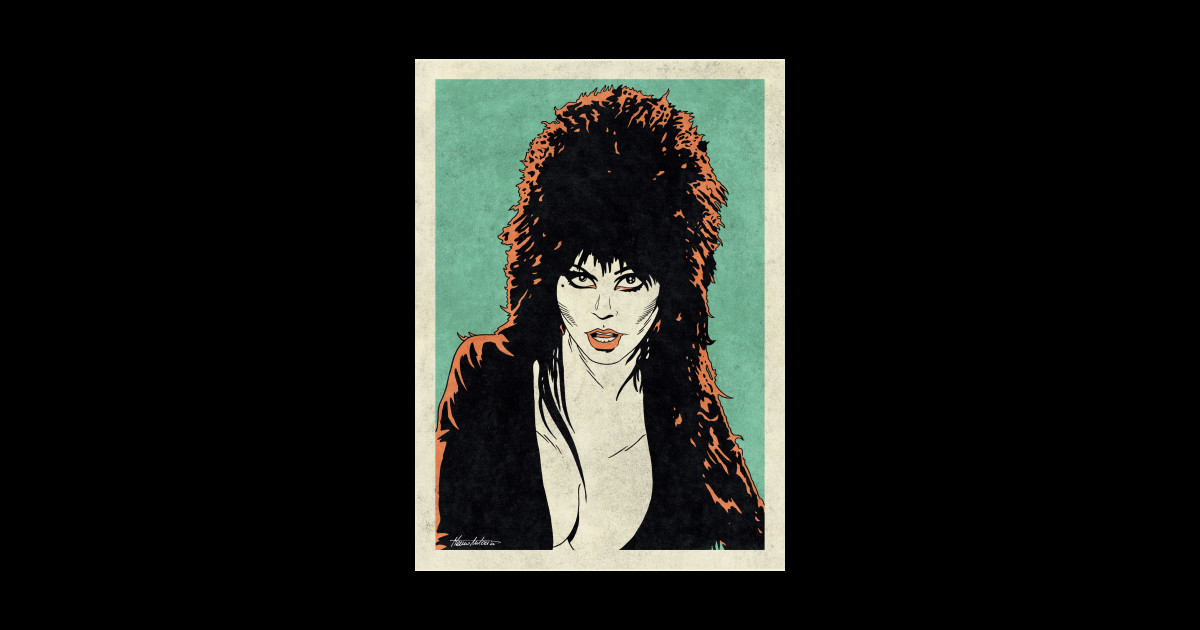 ELVIRA - MISTRESS OF THE DARK (Vintage Halloween) - Elvira - Sticker ...