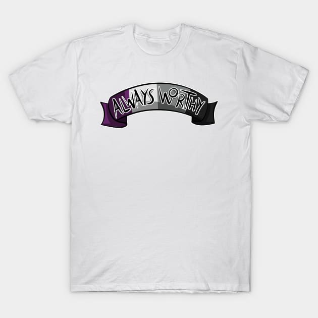 Always Worthy - Ace Pride - Identity - T-Shirt | TeePublic