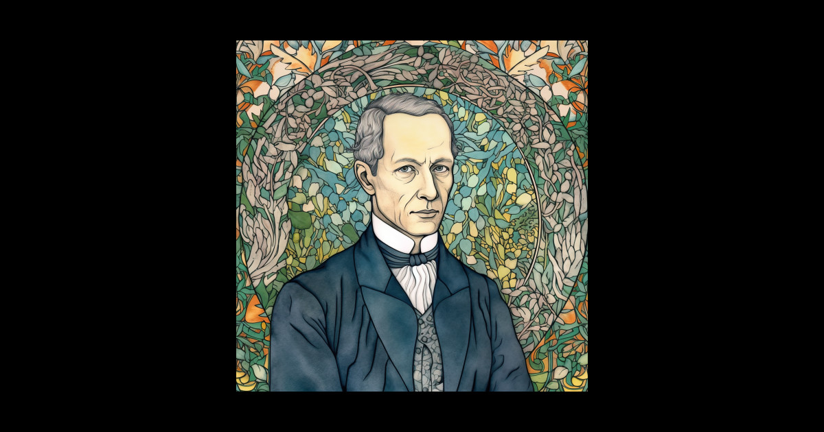 Immanuel Kant drawing - Art Nouveau - Sticker | TeePublic