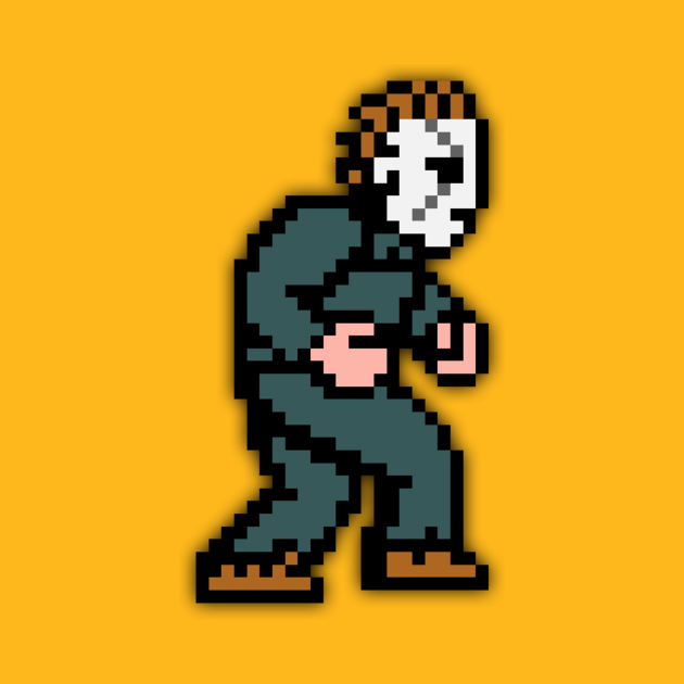 Michael Myers low-res pixelart - Horror - Mask | TeePublic