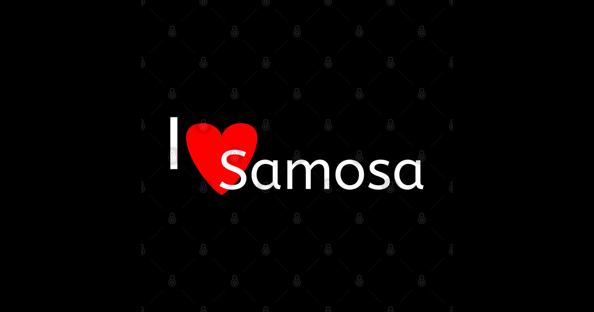 I love Samosa - Samosa - Sticker | TeePublic