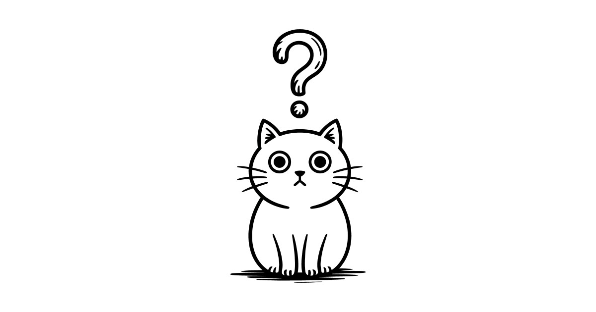 Confused Cat - Funny Cat T-Shirt - Confused Cat - T-Shirt | TeePublic