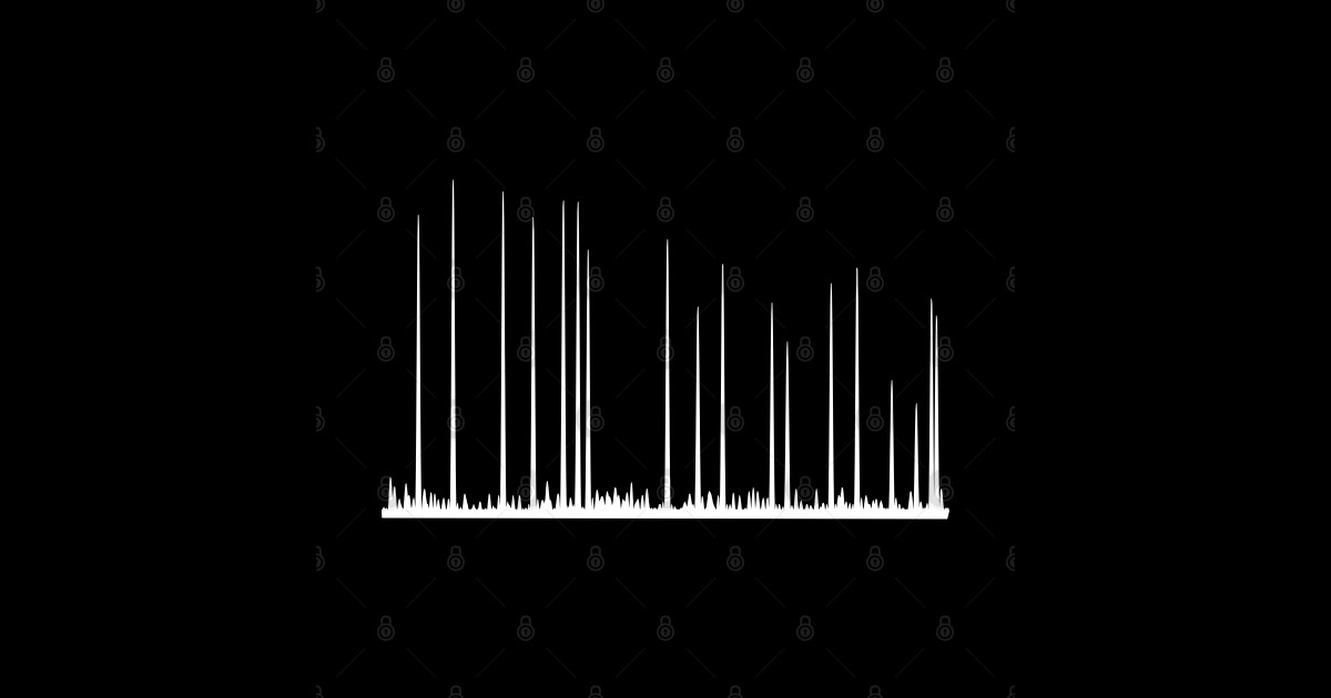 Chromatogram, white - Chromatography - Sticker | TeePublic