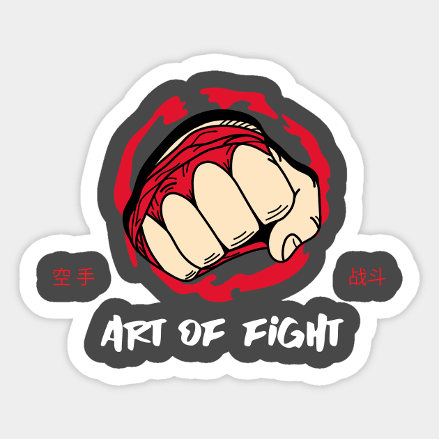 Art Of Fight - Fight - Sticker | TeePublic