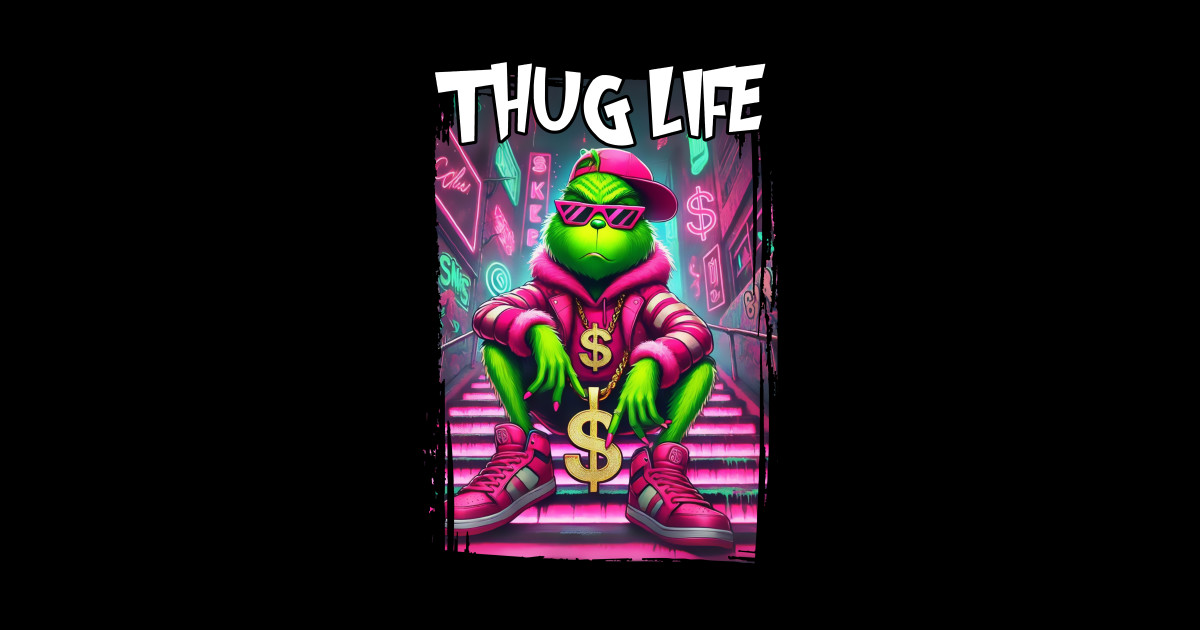Thug Life Green Character - Thug Life - Sticker | TeePublic