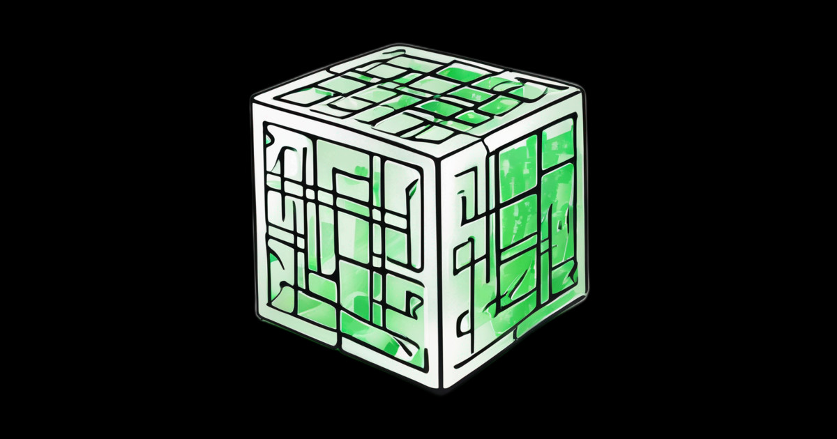 Rubic Cube Green Shadow Silhouette Anime Style Collection No. 380 ...