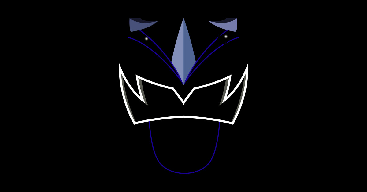 PR Dino Thunder Blue Ranger Visor - Power Rangers - Sticker | TeePublic