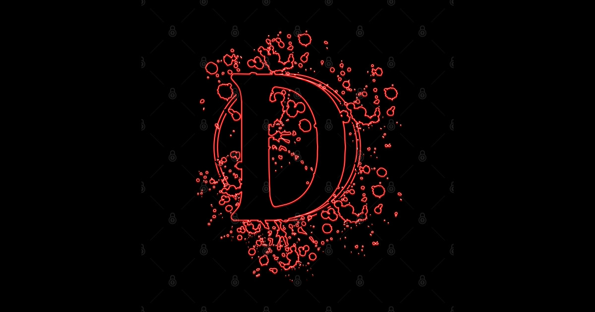 D - Initial - Sticker | TeePublic