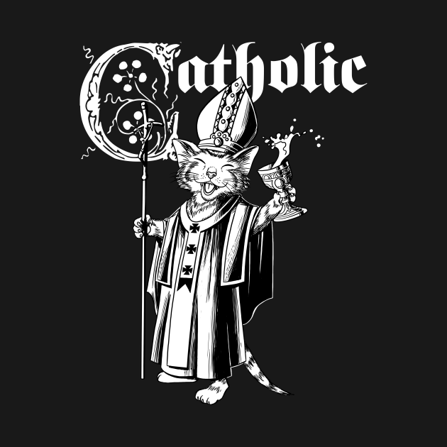 Cat Catholic cat - Catholic Cat - Long Sleeve T-Shirt | TeePublic