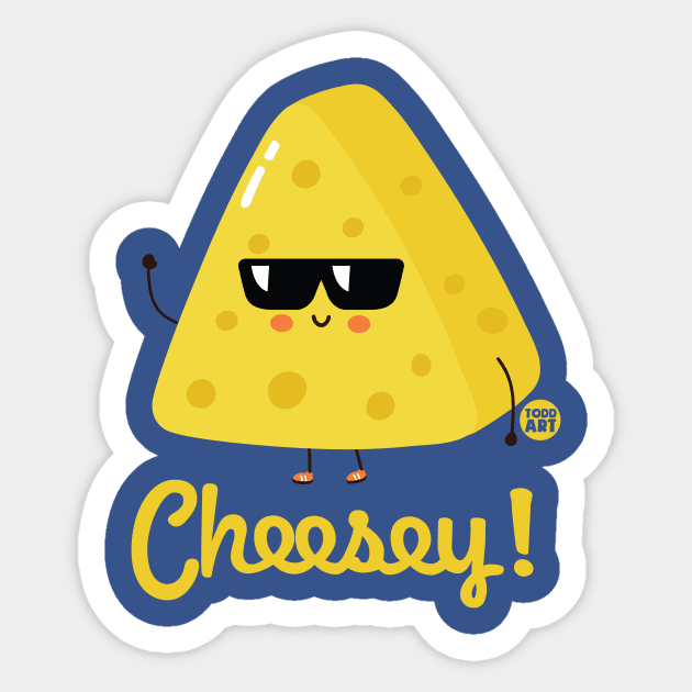 CHEESEY - Cheese - Sticker | TeePublic
