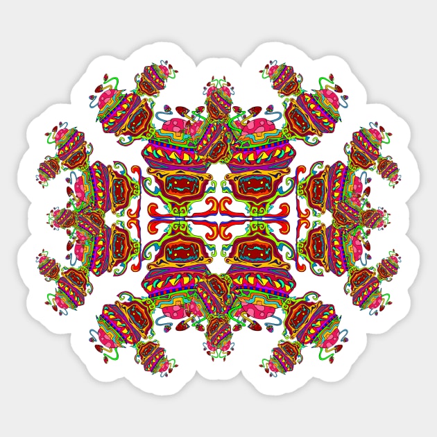 Infected Alien Mushroom - Psychedelic - Sticker | TeePublic