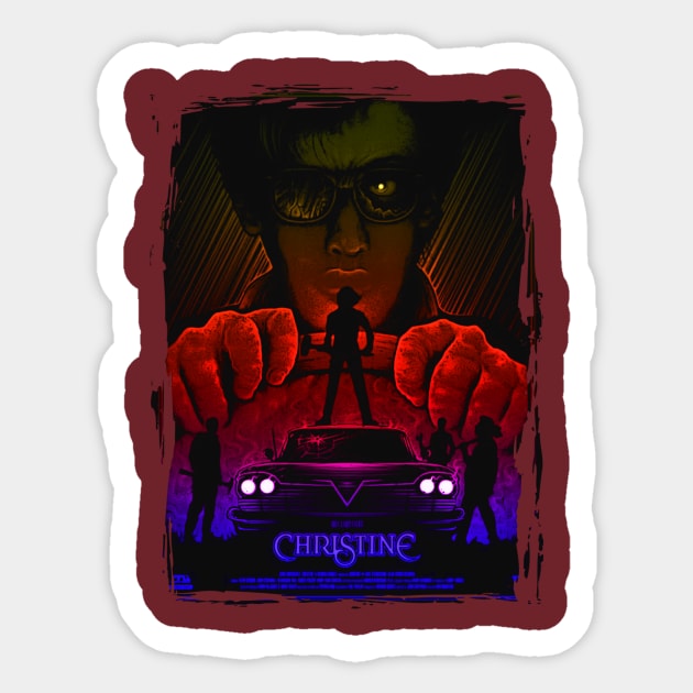 1958 Plymouth Fury 'Christine' - Movie - Sticker | TeePublic