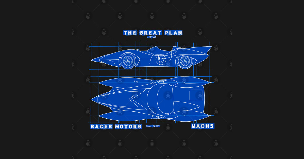 Mach 5 - The Great Plan - Mach 5 - T-Shirt | TeePublic