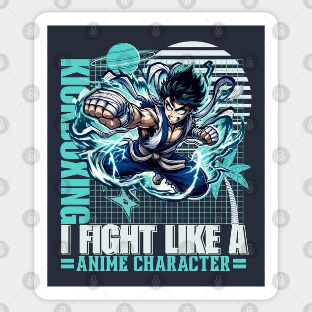 Kickboxing I Fight Like A Anime Character Kickboxing lover - Kickboxing ...