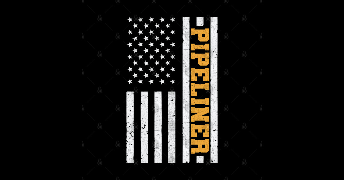 Pipeliner USA Flag - Pipeliner - Sticker | TeePublic