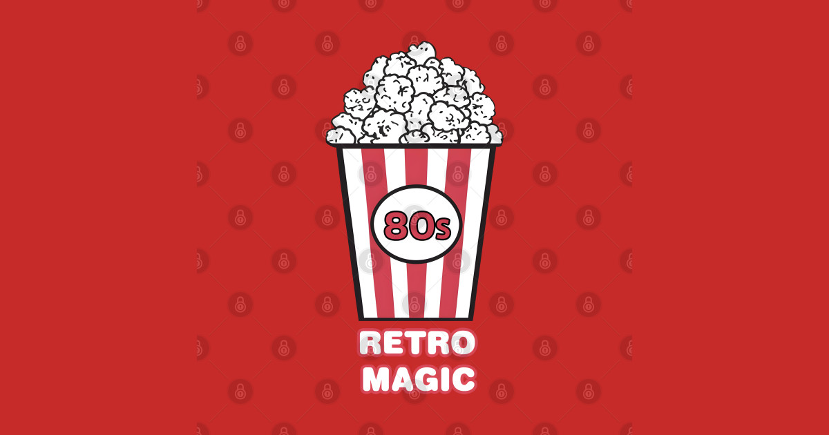 Retro popcorn 80s - Retro Popcorn 80s - T-Shirt | TeePublic