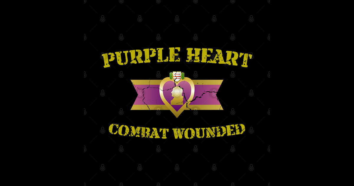 Purple Heart (Combat Wounded) - Purple Heart - Sticker | TeePublic