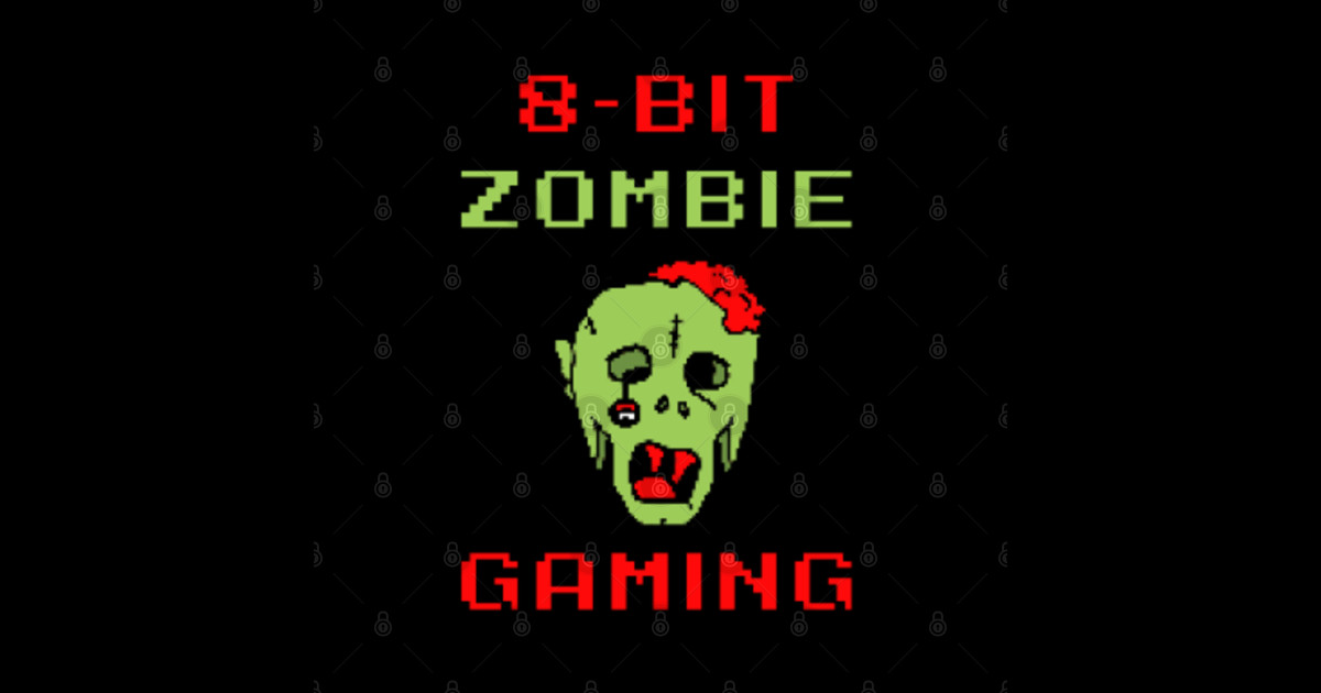 8 Bit Zombie Gaming. Vintage Zombies video games - 8 Bit Video Game ...