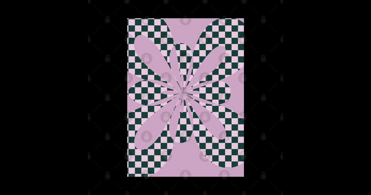 Abstract Checkerboard - Purple - Checks - Sticker | TeePublic