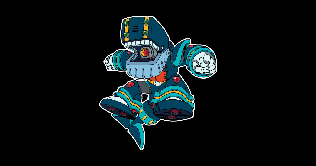 TIDAL WHALE - Mega Man - Sticker | TeePublic