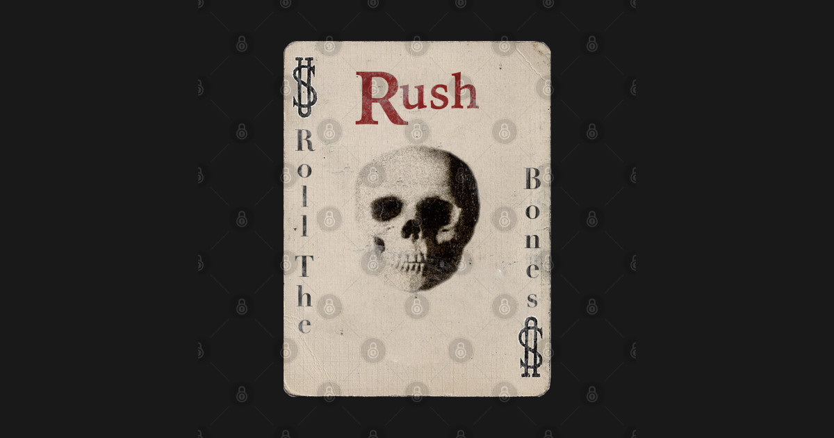 Rush Roll The Bones Playing Card - Rush - T-Shirt | TeePublic