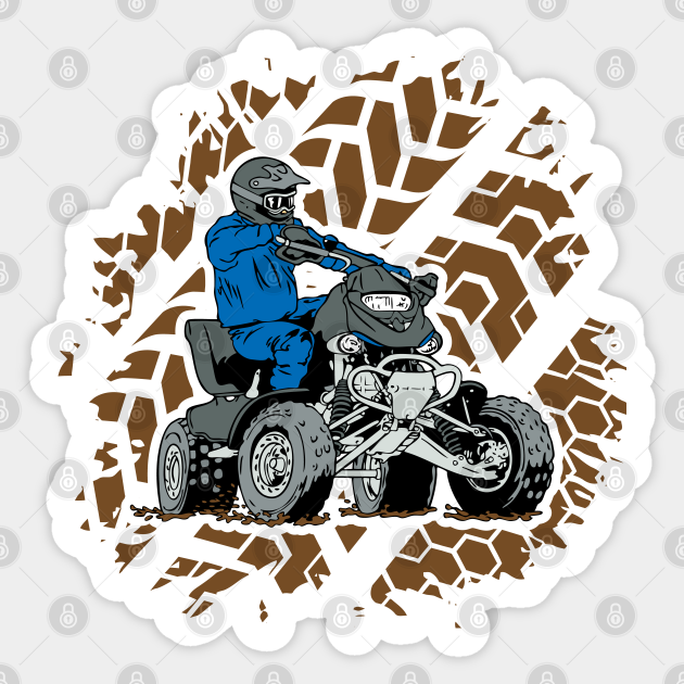 Off Road ATV - Atv - Sticker | TeePublic