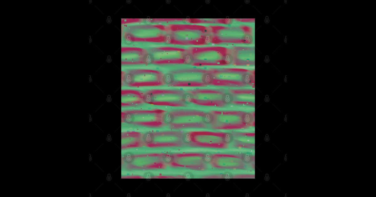 Trippy Glitched Brick Wall Pattern - Glitched - Sticker | TeePublic