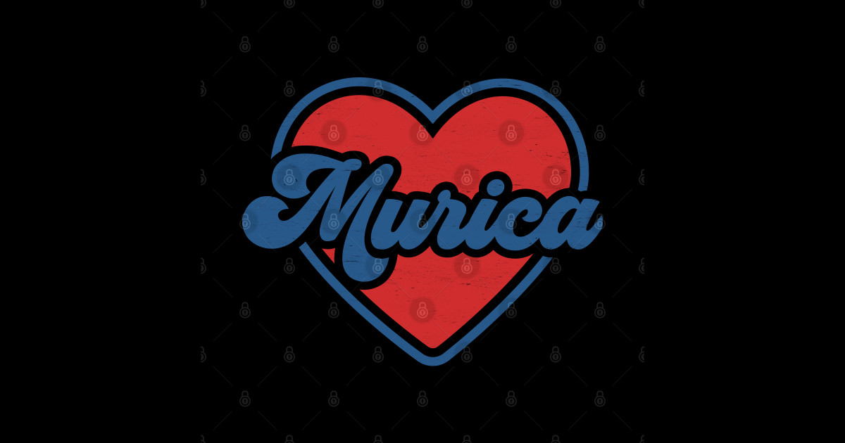 Murica: A Groovy and Patriotic 4th of July Design - Murica - Posters ...