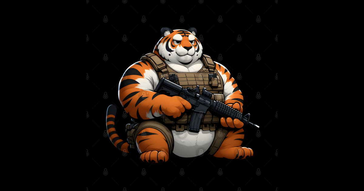 Tactical Tiger - Tiger - Sticker | TeePublic