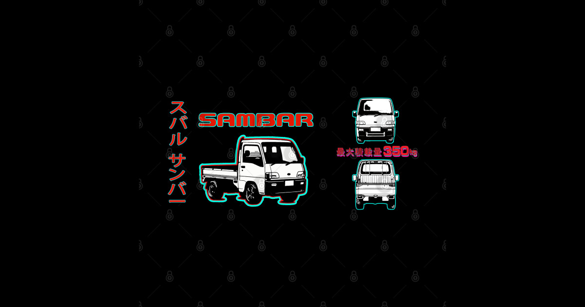 Subaru Sambar Kei Truck - Japanese Kei Truck - Sticker | TeePublic