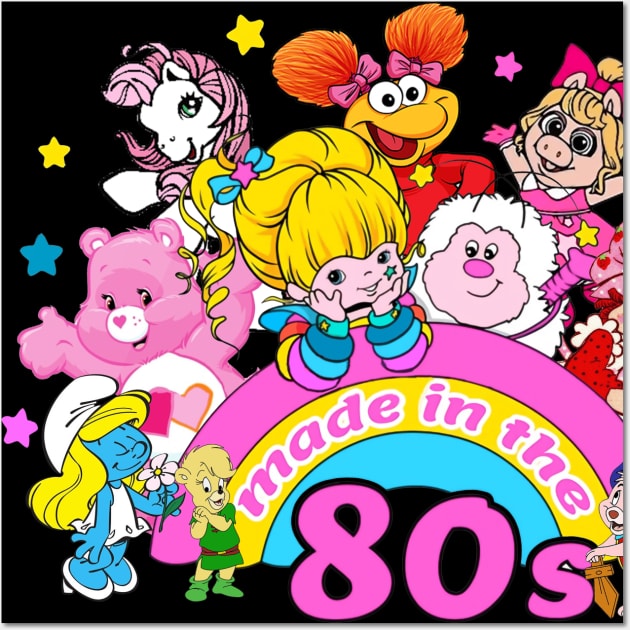 Cartoon Friends Nostalgia Friends 80's Cartoon Characters Rainbow Ca!re ...