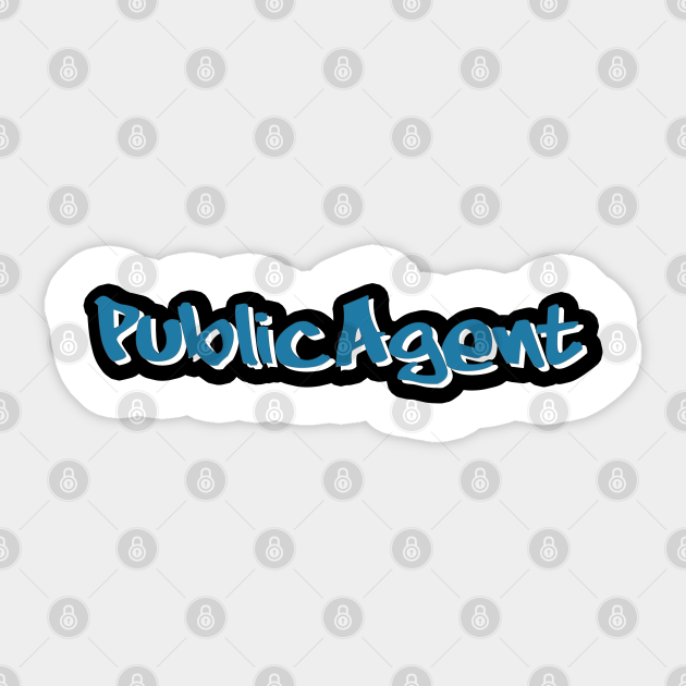 Public Agent - Publicagent - Sticker | TeePublic