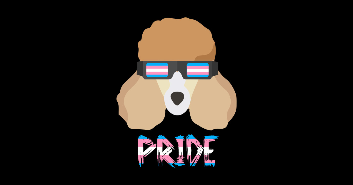 Poodles Transgender Flag Lgbt - Poodles Transgender - Sticker | TeePublic