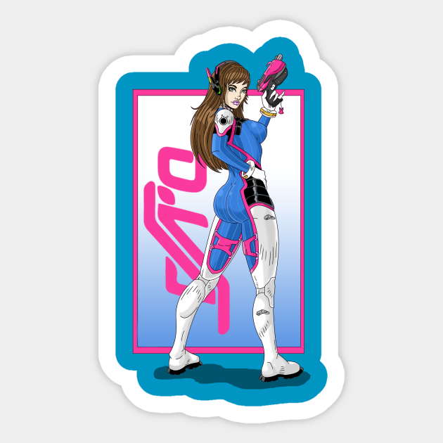 DVa - Overwatch - Sticker | TeePublic