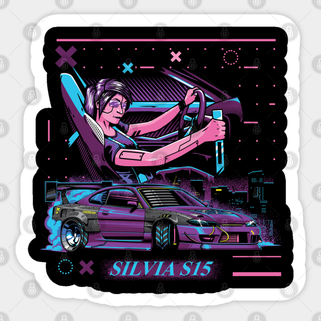 Nissan Silvia s15 - Nissan Silvia - Sticker | TeePublic
