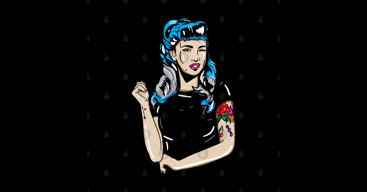 Rockabilly Rebel Girl - Rockabilly Girl - Sticker | TeePublic