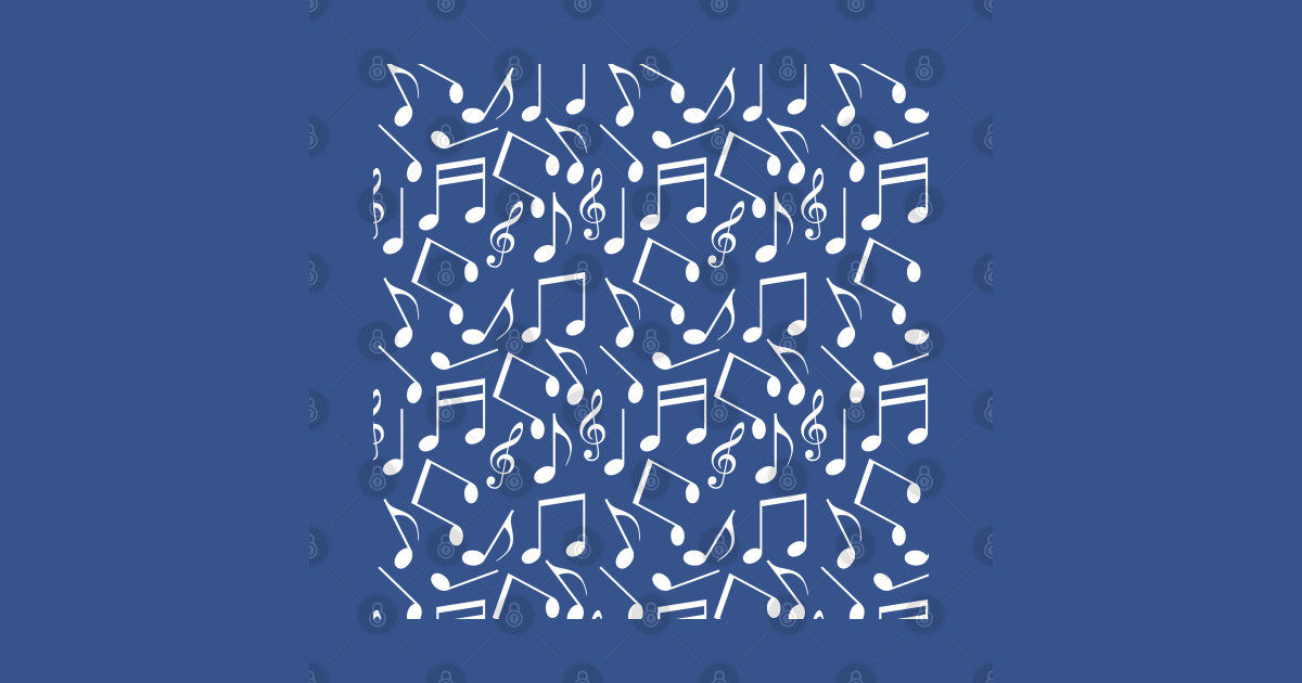 Music Notes Patterns Musical Note Pattern - Music Notes - T-Shirt ...