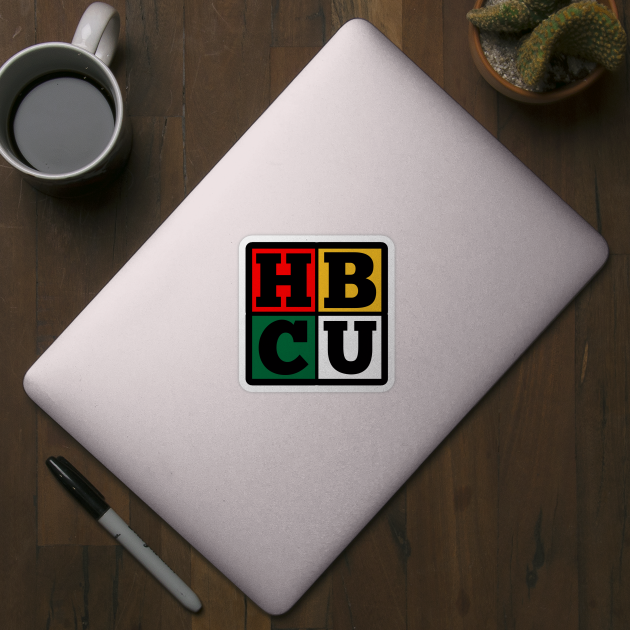 HBCU Block Letters - Hbcu - Sticker | TeePublic