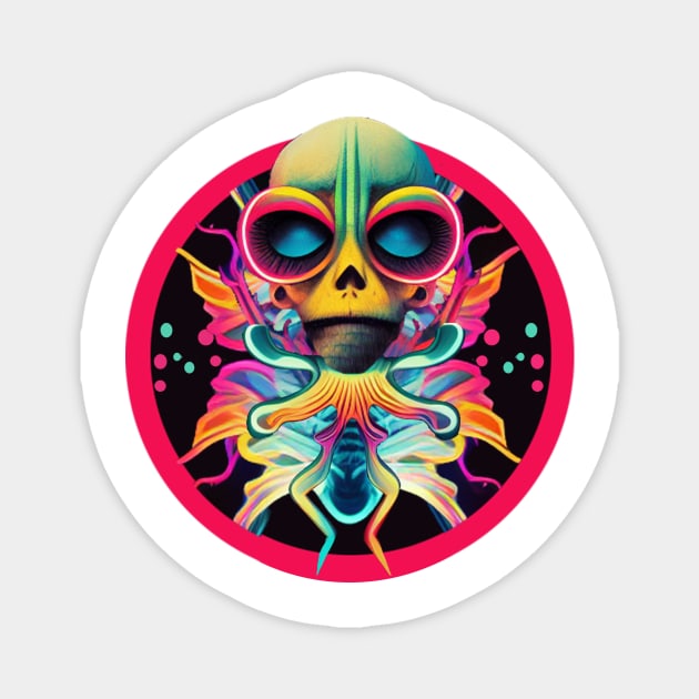 alien rave - Alien Rave - Magnet | TeePublic
