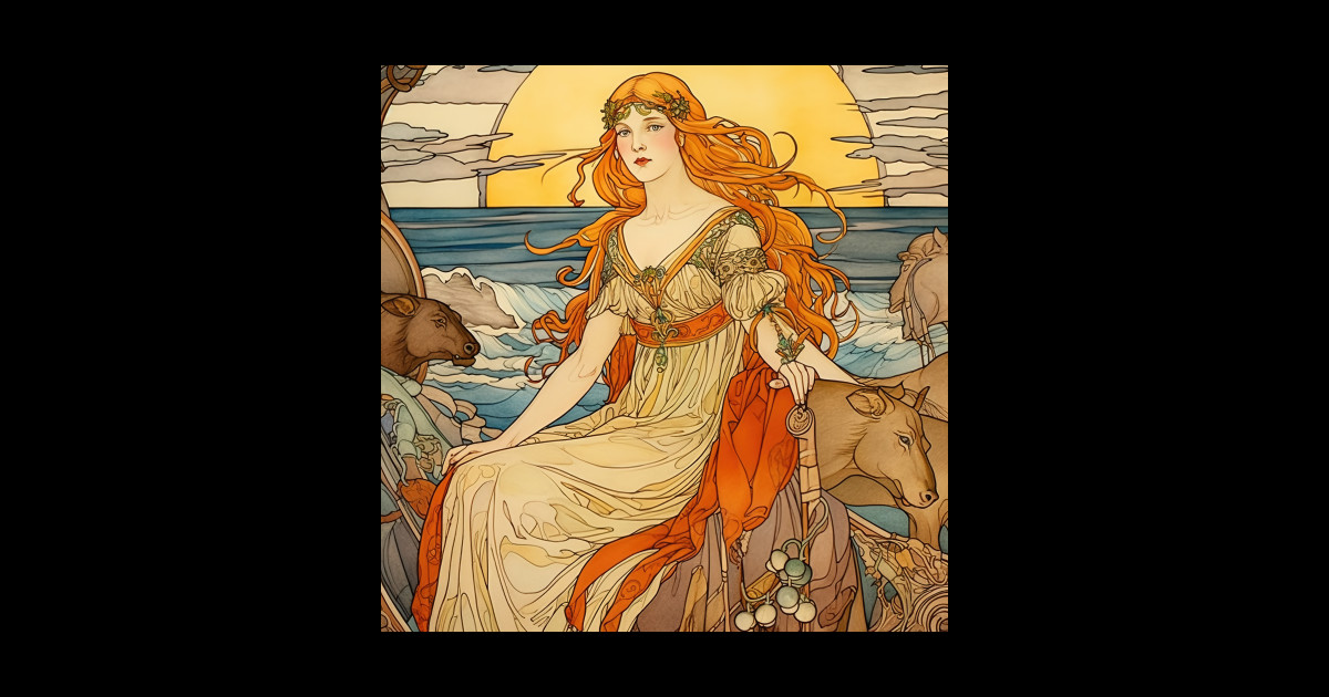 Idun Norse mythology - Art Nouveau - Posters and Art Prints | TeePublic