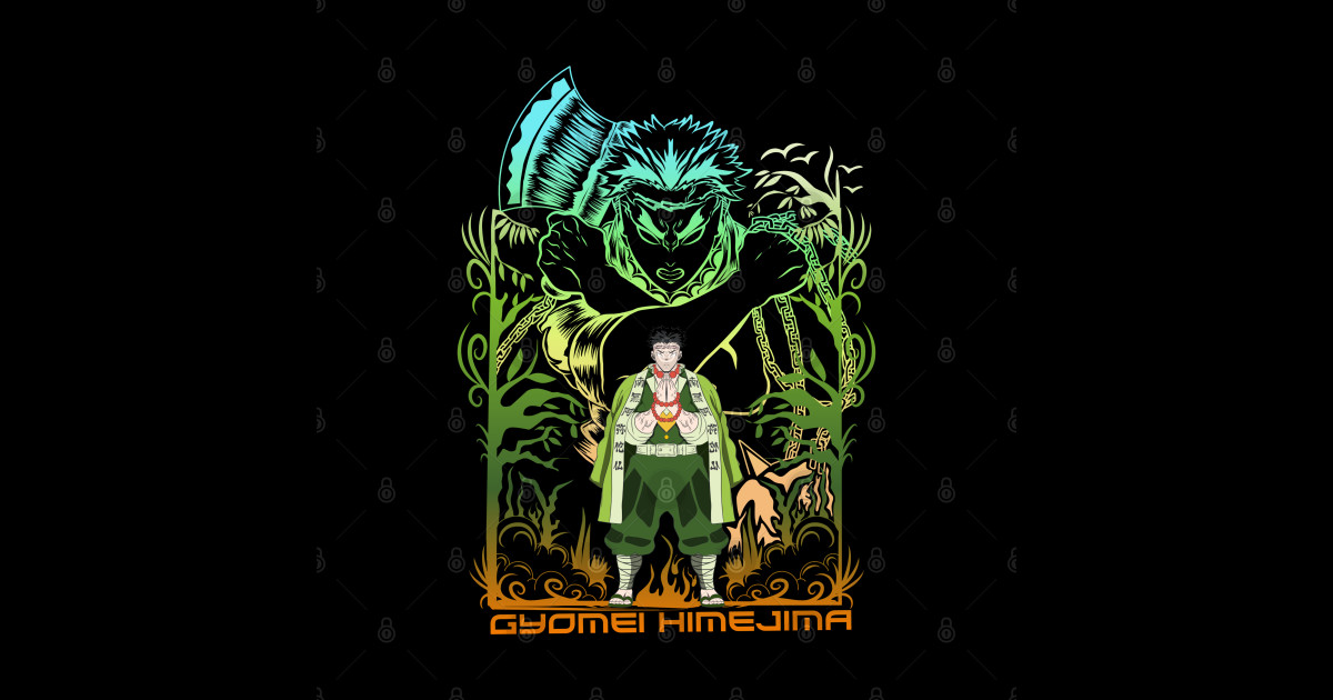 Gyomei Himejima - Anime - Sticker | TeePublic