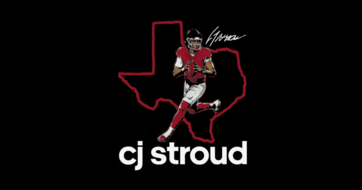 C.J. Stroud State Outline - Cj Stroud - Sticker | TeePublic