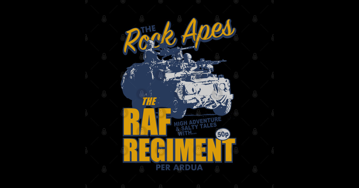 RAF Regiment Rock Apes - Royal Air Force - Sticker | TeePublic