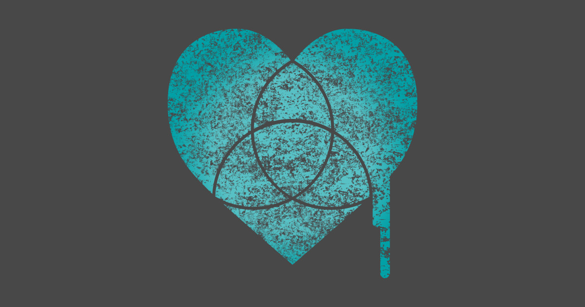 turquoise chart heart - Bleeding Heart - T-Shirt | TeePublic