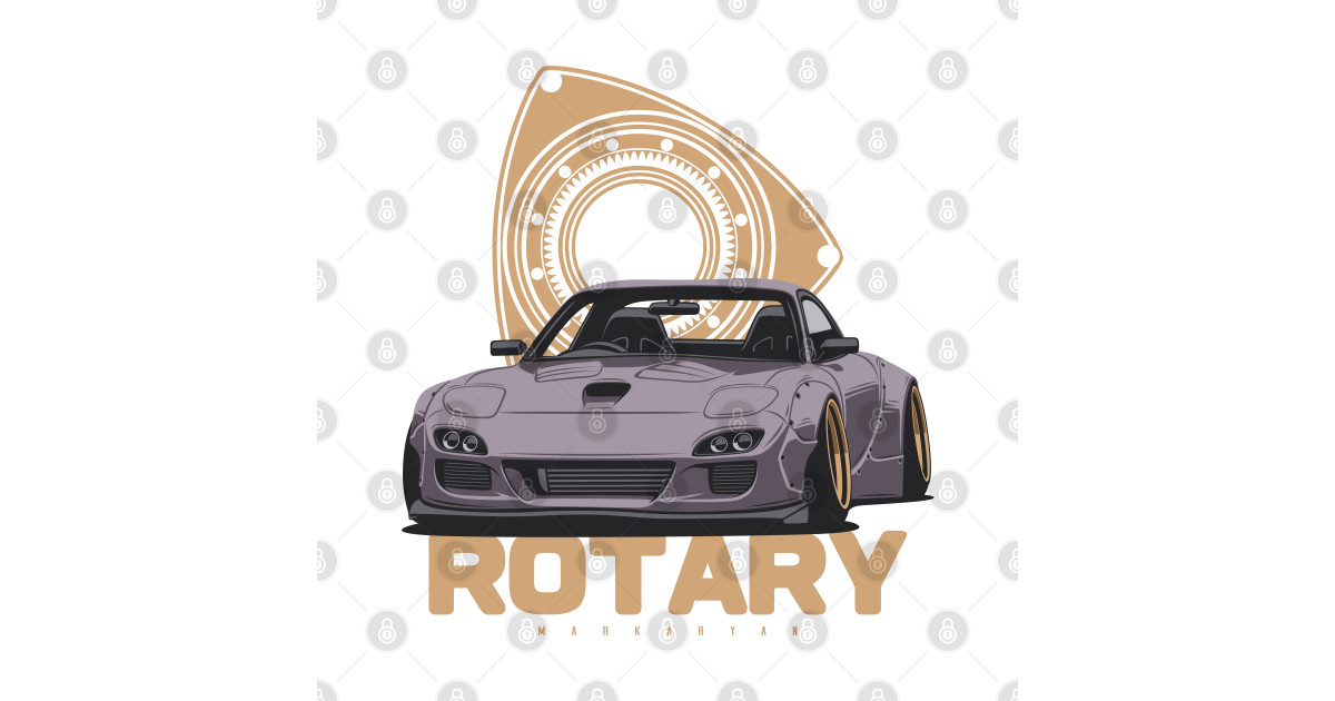 Rotary RX7 FD3s - Mazda Rx7 - T-Shirt | TeePublic