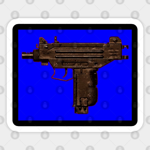 uzi pop art - Uzi - Sticker | TeePublic